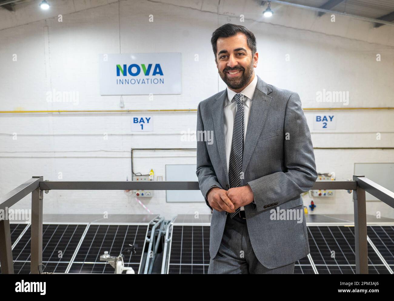 First Minister Humza Yousaf during a visit to tidal energy company Nova Innovation in Edinburgh ...