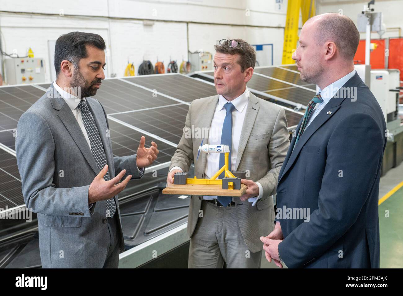 First Minister Humza Yousaf (left) and Energy Secretary Neil Gray ...