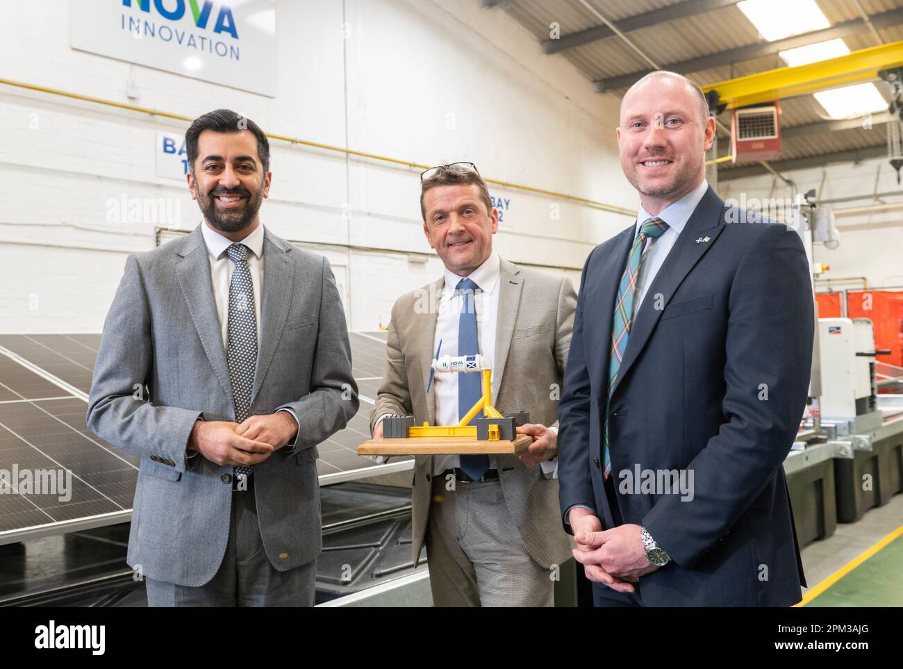 First Minister Humza Yousaf (left) and Energy Secretary Neil Gray ...