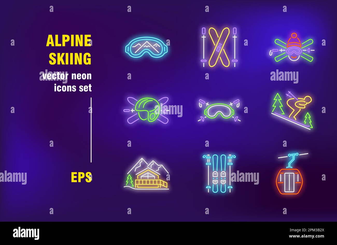 Bright flat illustration alpine hi-res stock photography and images - Alamy