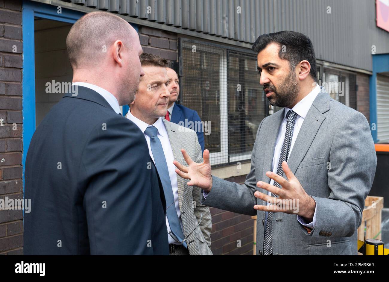 First Minister Humza Yousaf (right) and Energy Secretary Neil Gray ...