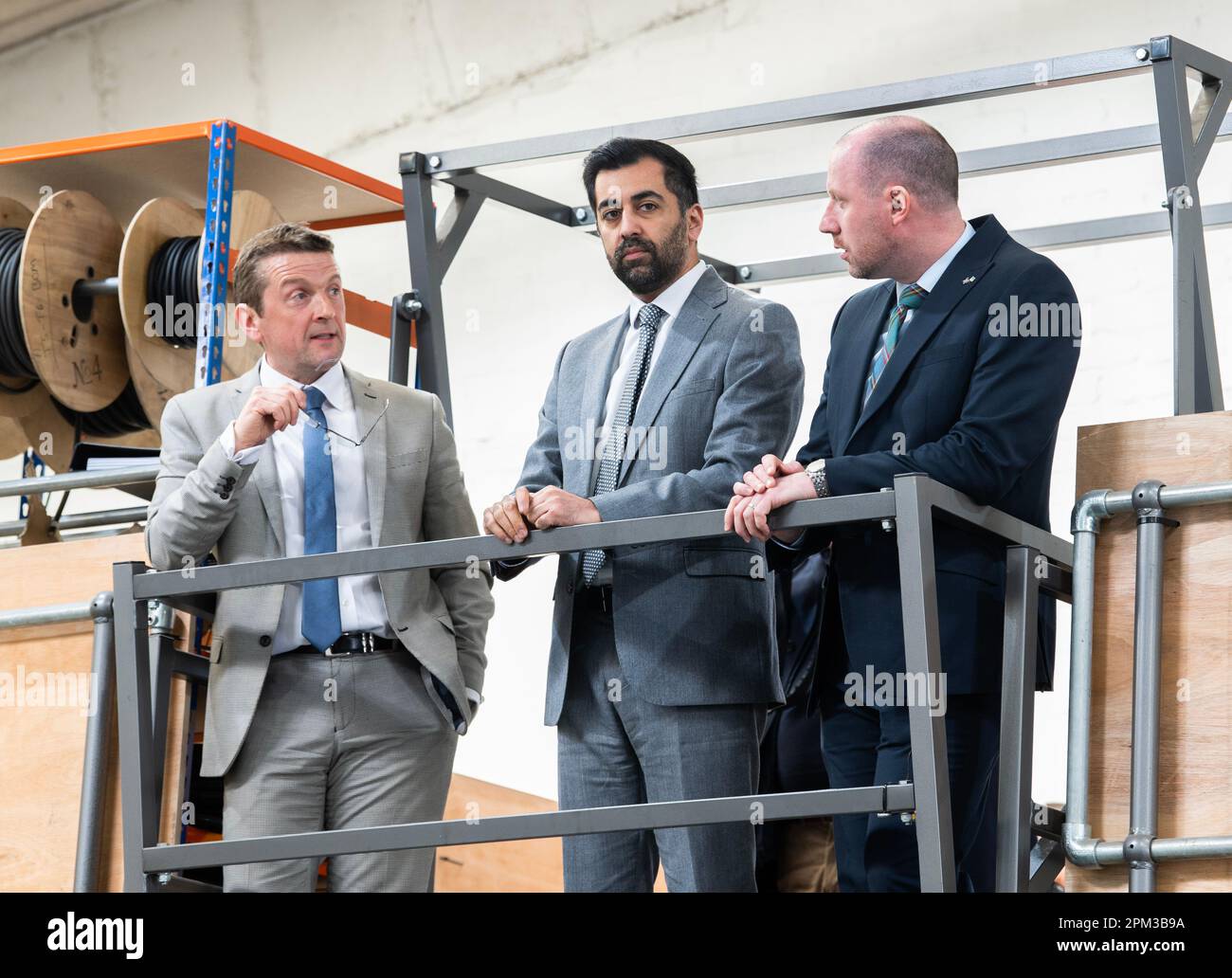 First Minister Humza Yousaf and Energy Secretary Neil Gray (right ...
