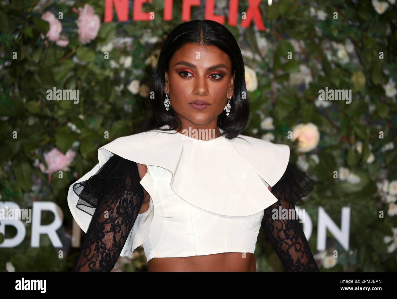 Simone Ashley attends the World Premiere of "Bridgerton" Season 2 at ...