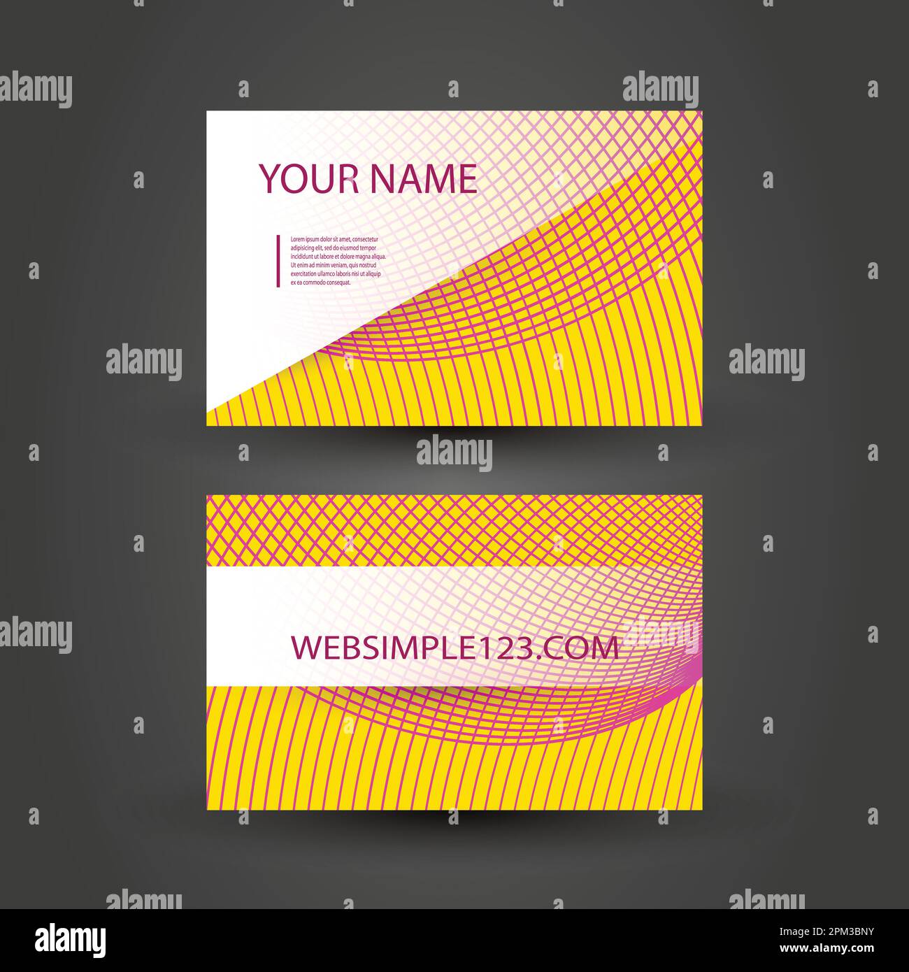 Colorful Modern Style Business Card Template, Back and Front Side ...