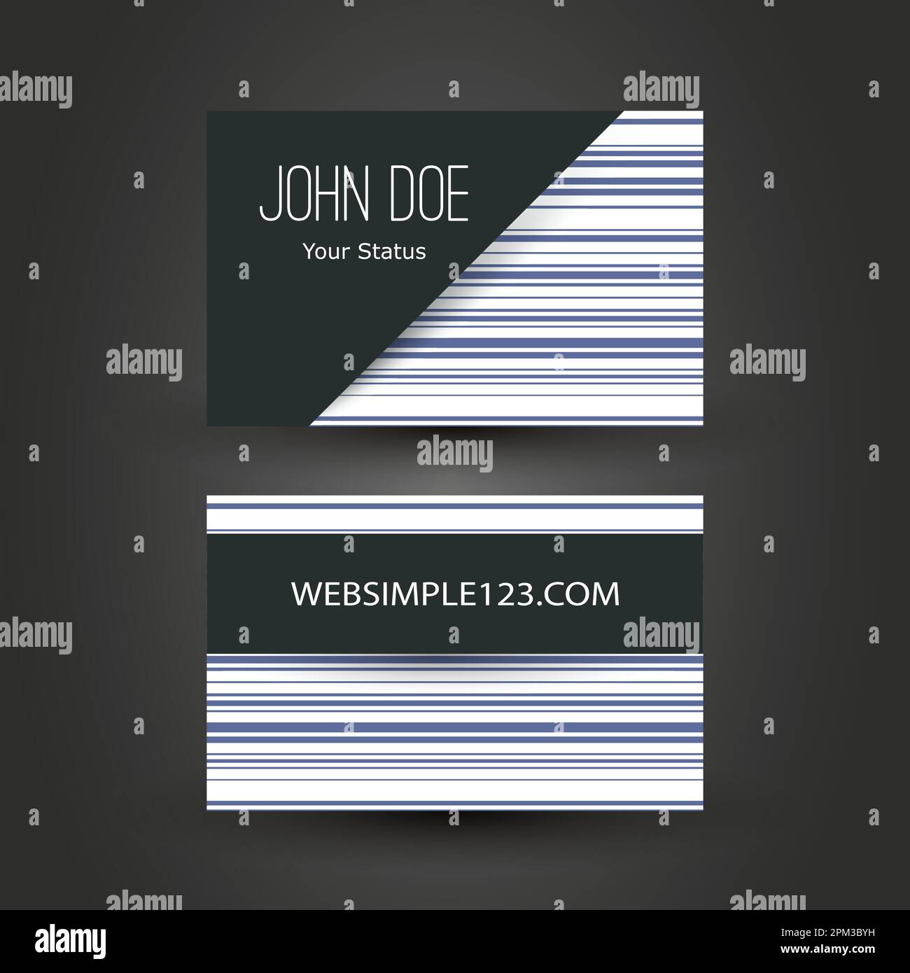 Colorful Modern Style Business Card Template, Back and Front Side ...