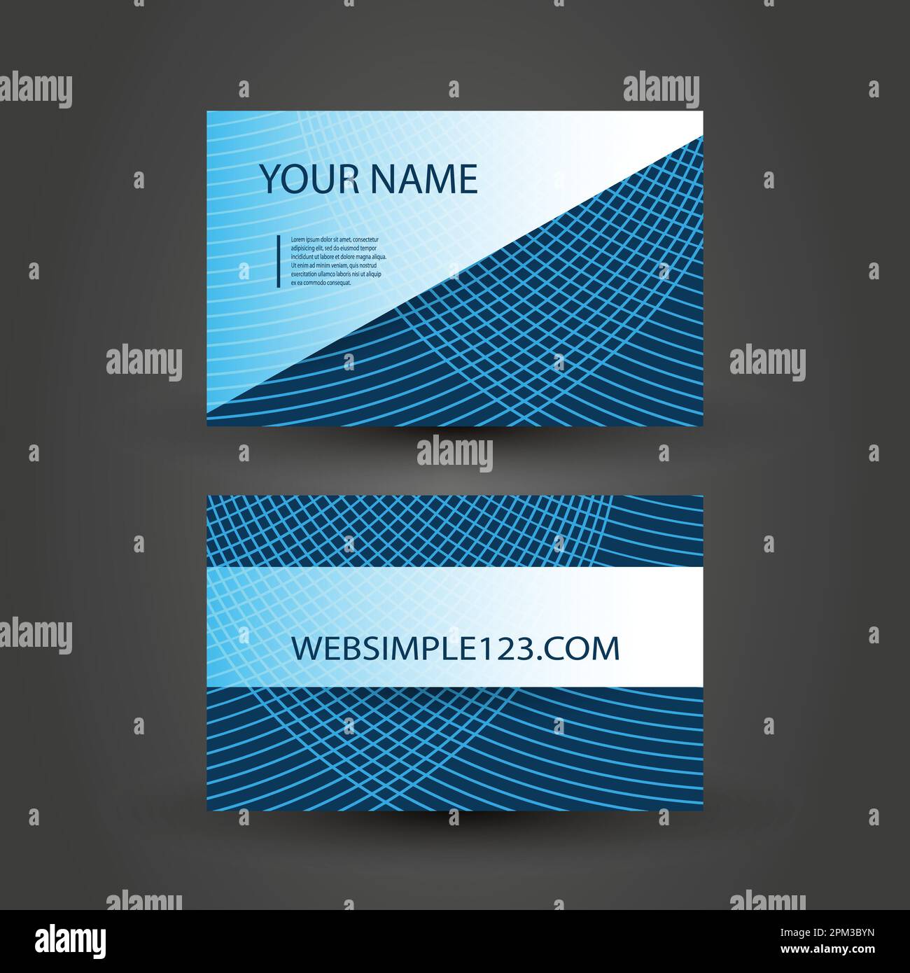Colorful Modern Style Business Card Template, Back and Front Side ...
