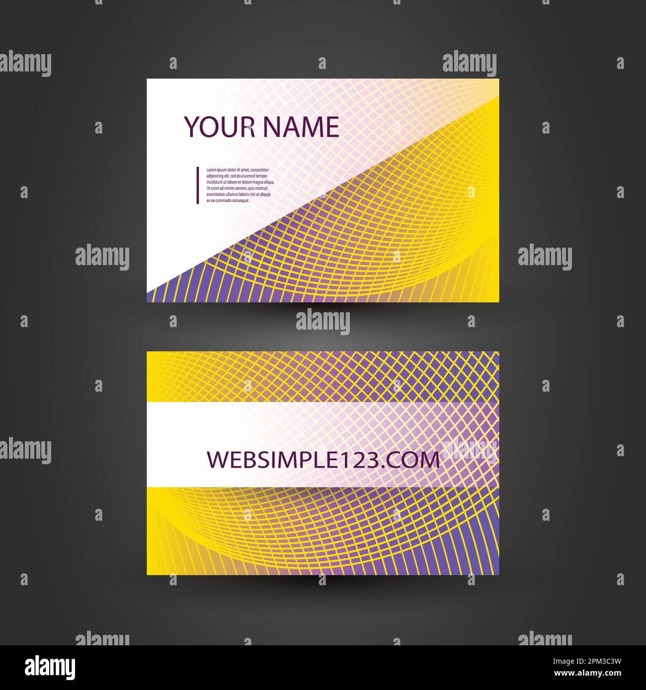 Colorful Modern Style Business Card Template, Back and Front Side ...