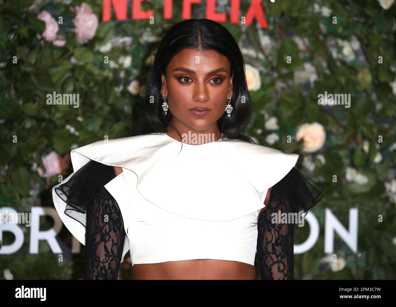 Simone Ashley attends the World Premiere of "Bridgerton" Season 2 at ...