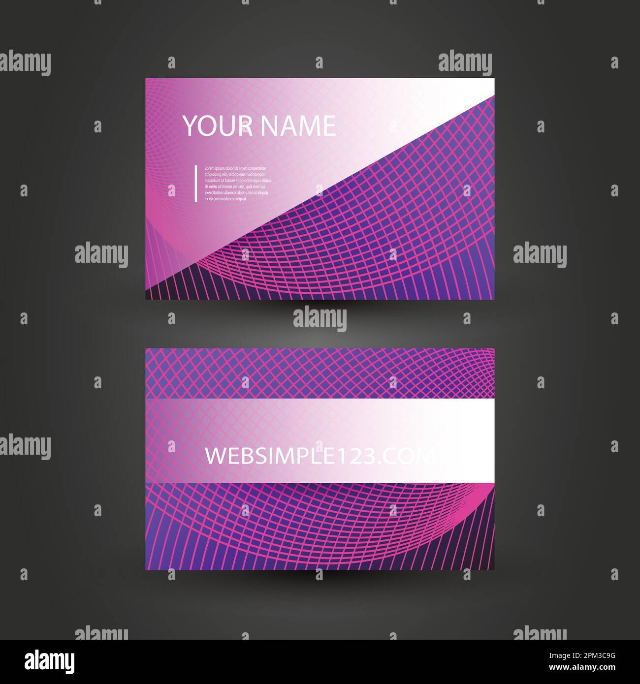 Colorful Modern Style Business Card Template, Back and Front Side ...