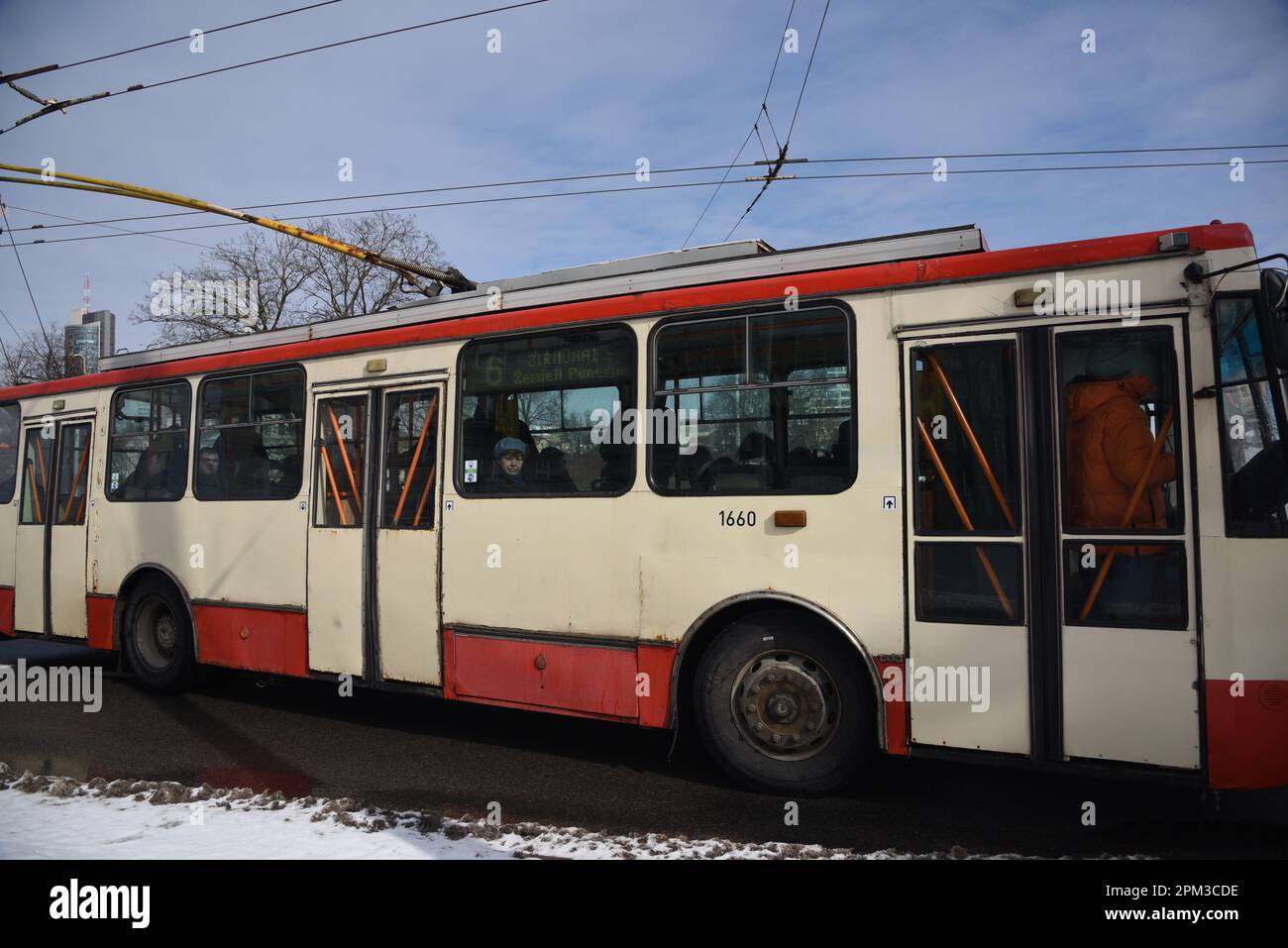 Skoda 14Tr trolleybus Stock Photo - Alamy