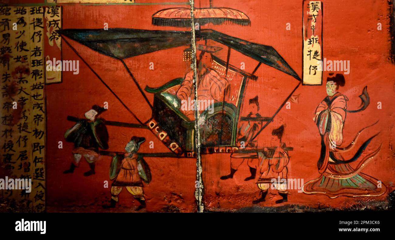 DATONG, CHINA - APRIL 11, 2023 - Painted character stories and painted ...