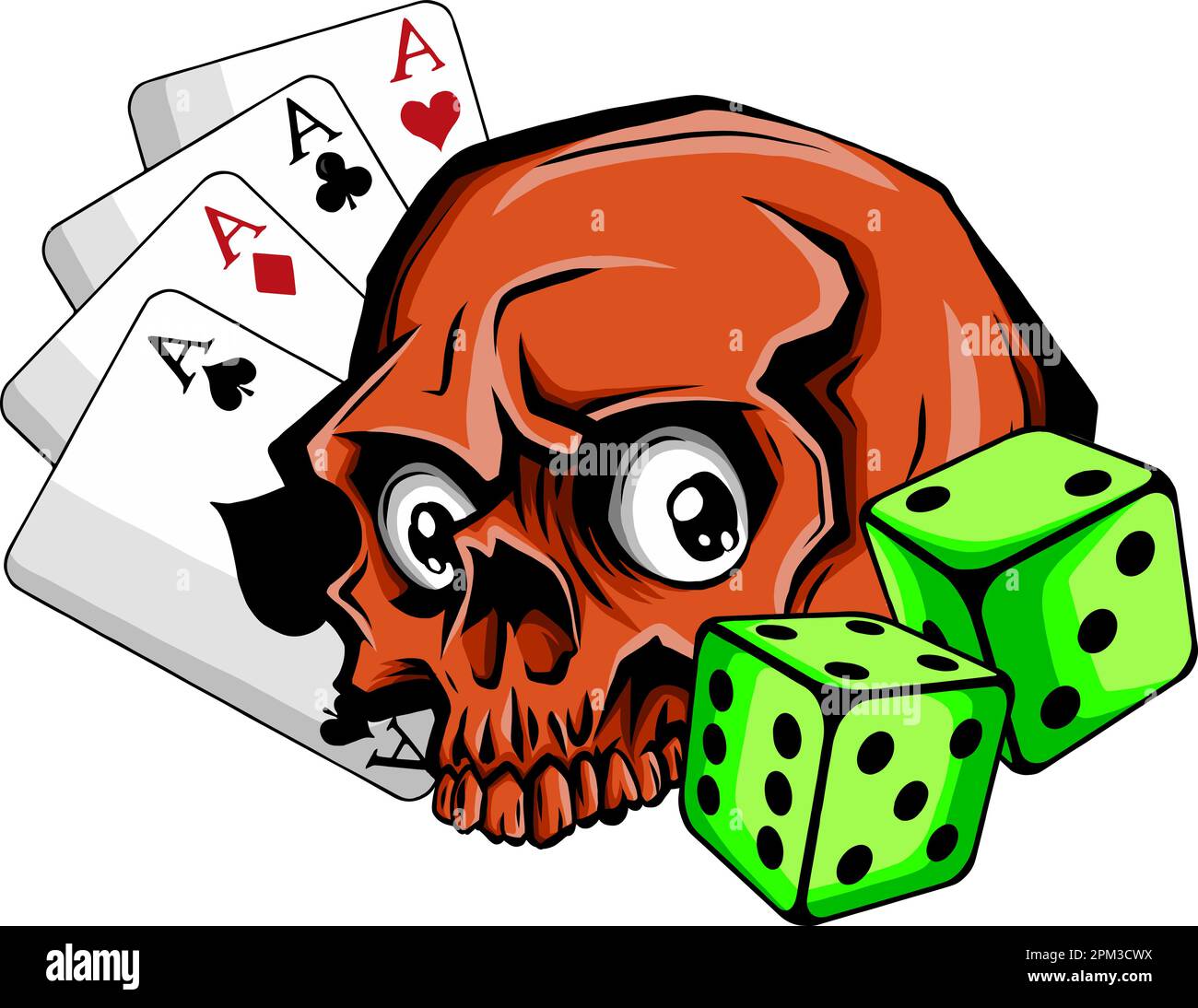 Royal flush concept Stock Vector Images - Alamy