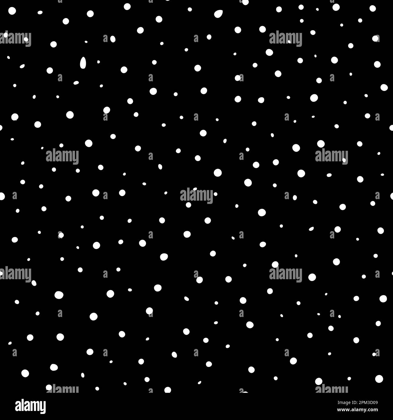 Seamless abstract polka dot pattern. White hand-drawn drip points on ...