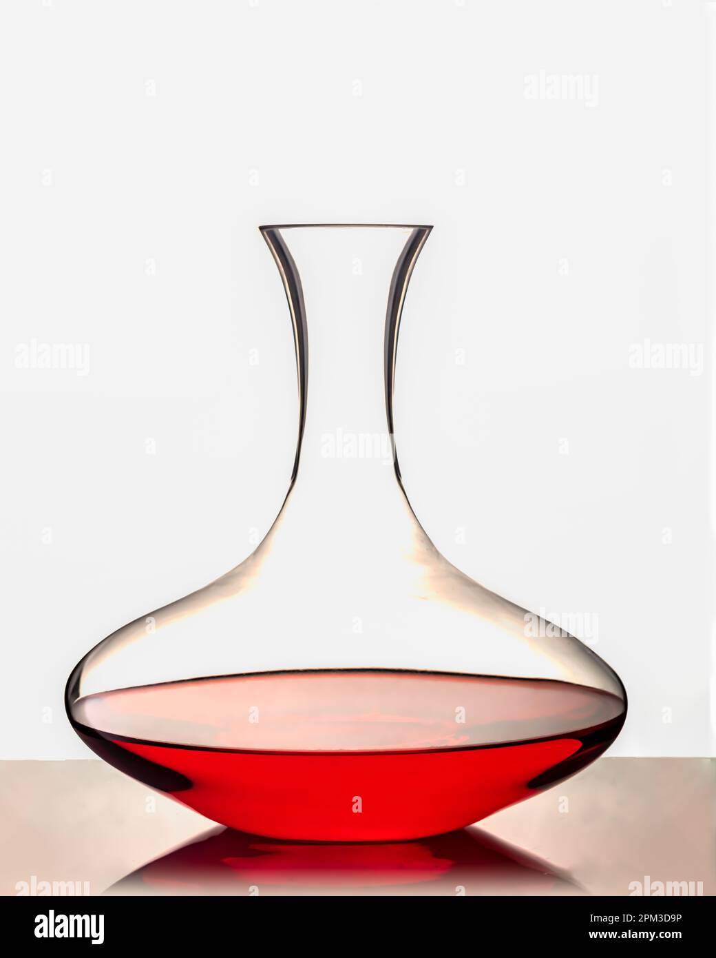 red wine in the glass carafe Stock Photo - Alamy