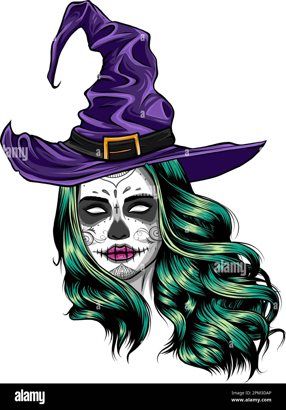 Witch Face Vector