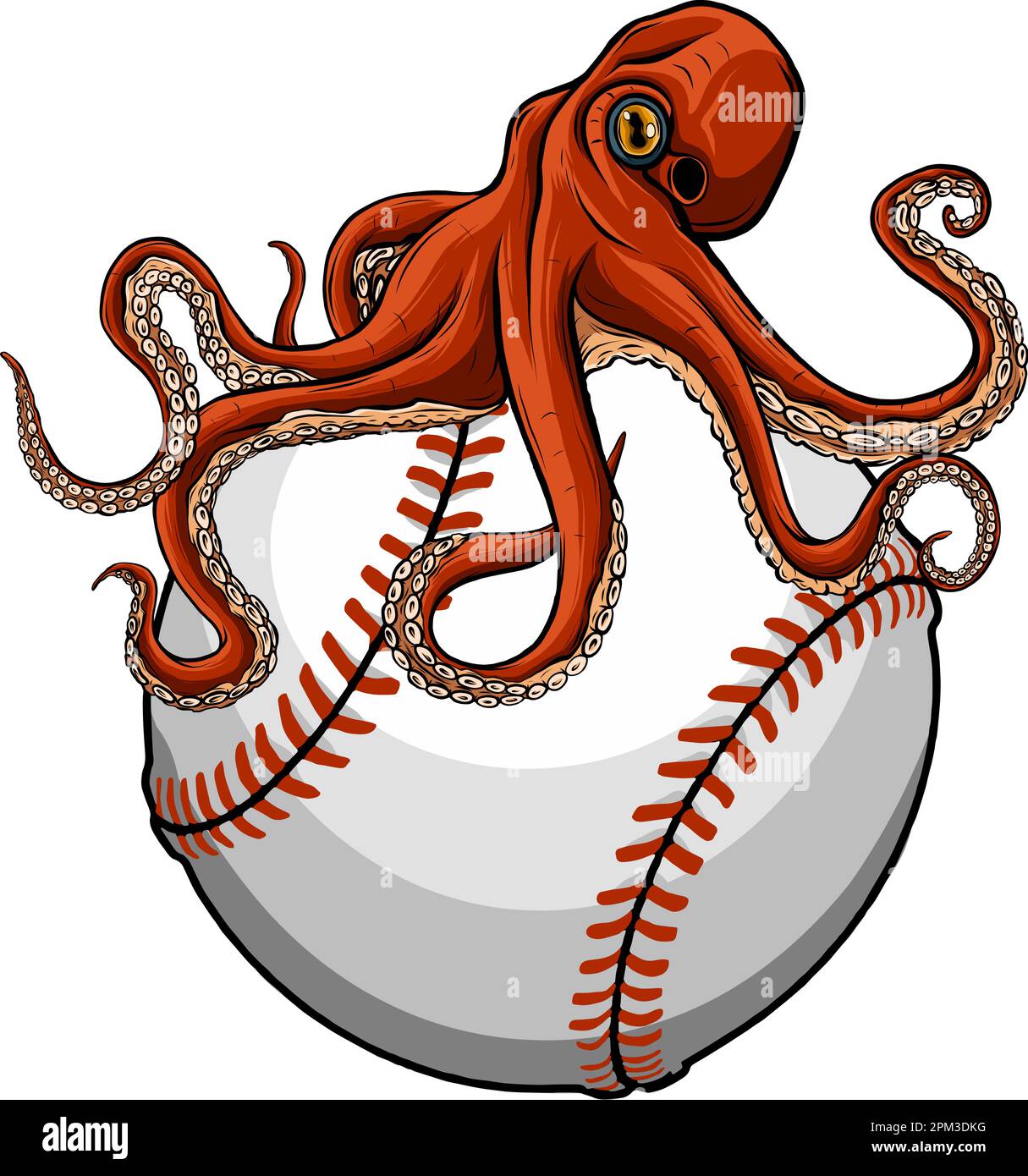 Cartoon octopus head hi-res stock photography and images - Alamy