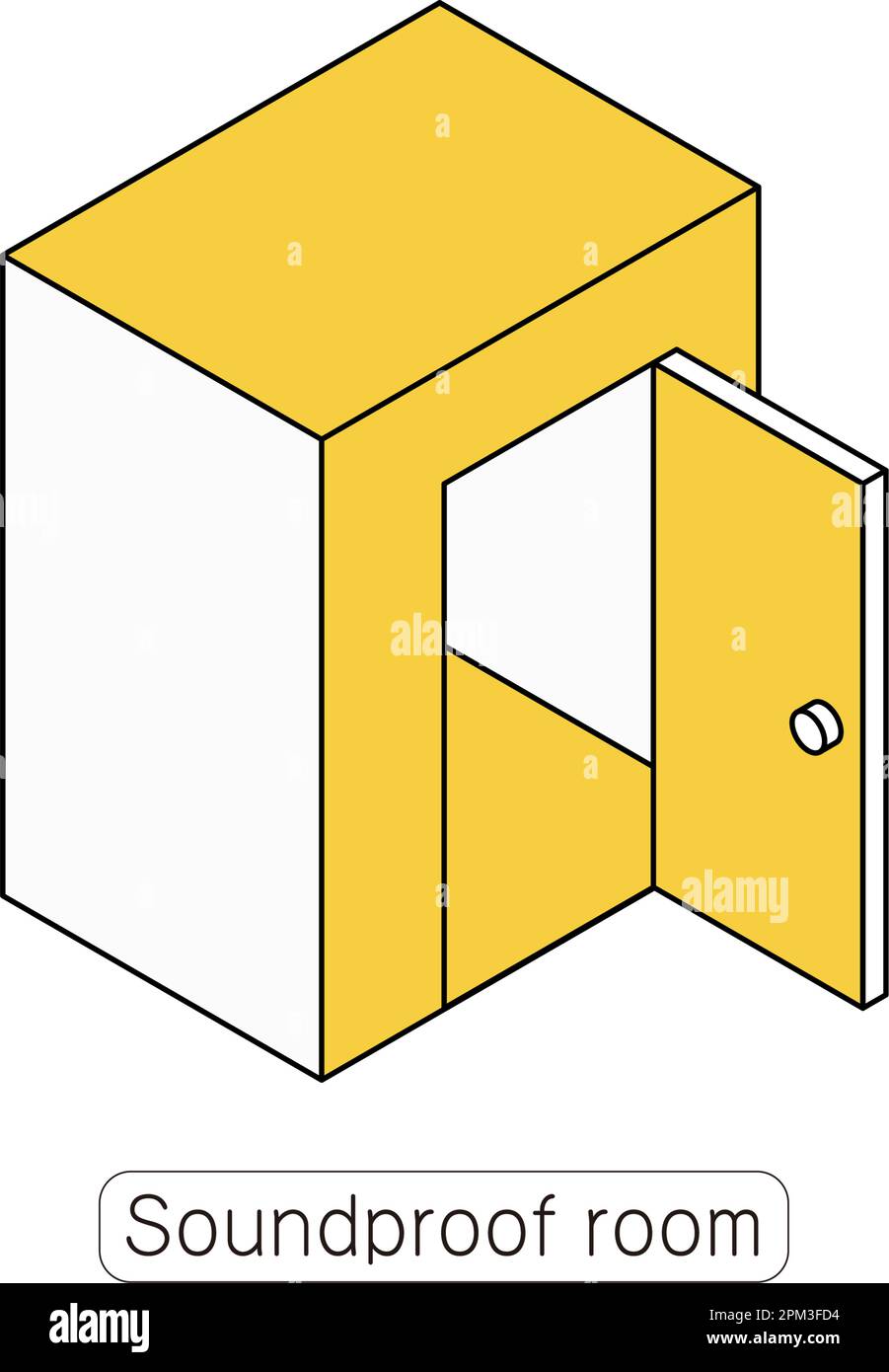 Illustrated guide to soundproof rooms for noise reduction in rental properties, Vector ...
