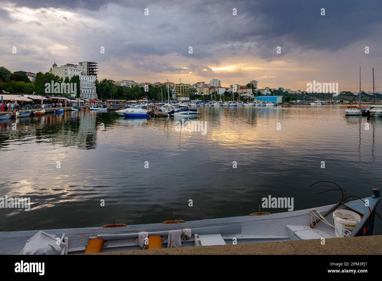 The harbor of Constanta at the Black Sea in Romania Stock Photo - Alamy
