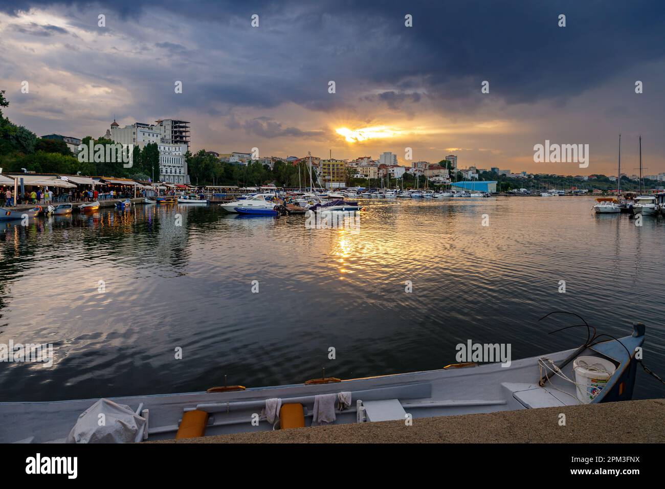 The harbor of Constanta at the Black Sea in Romania Stock Photo - Alamy