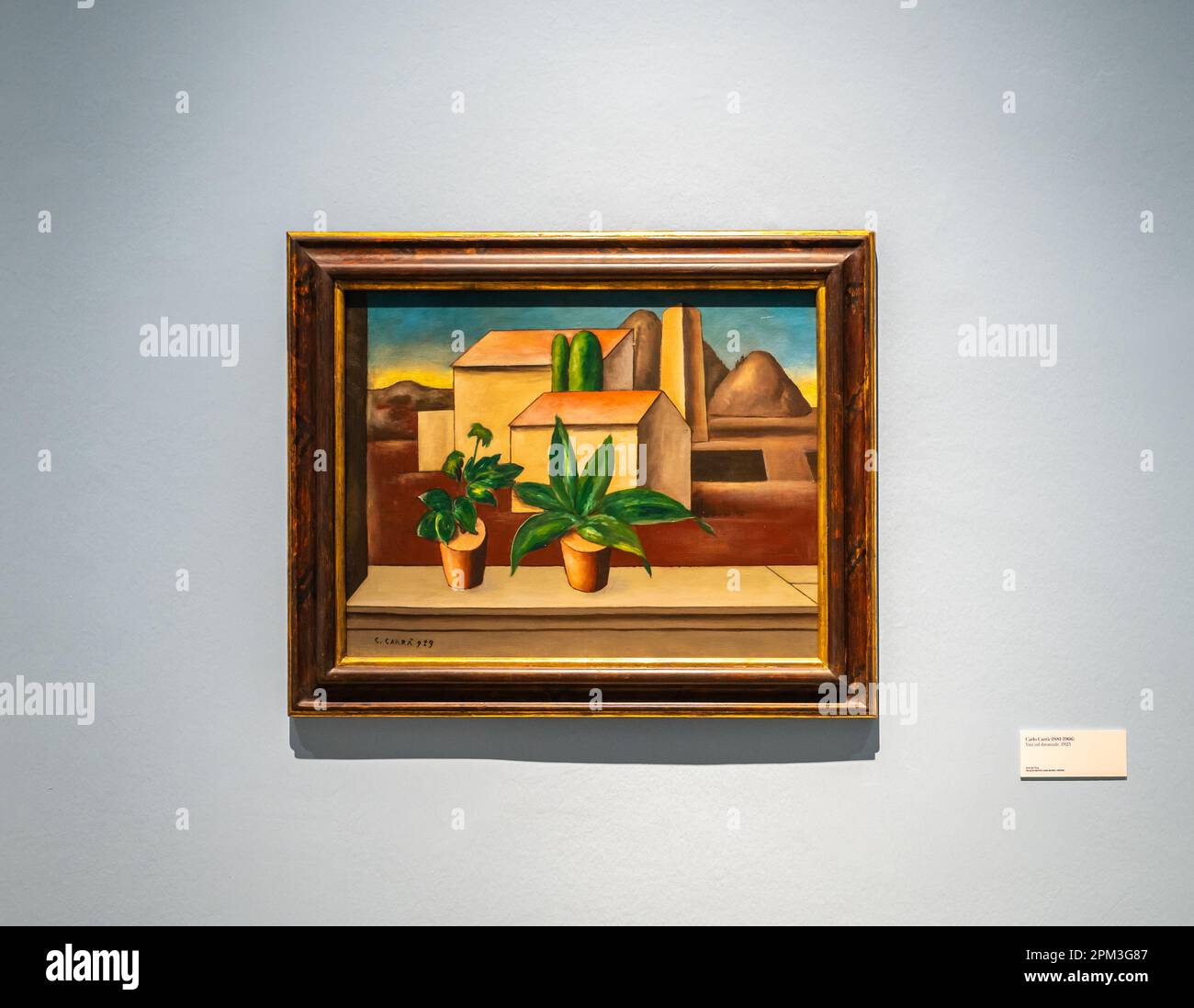 Carlo Carrà ( 1881 - 1966) painting "Vasi sul davanzale 1923 - MART ...