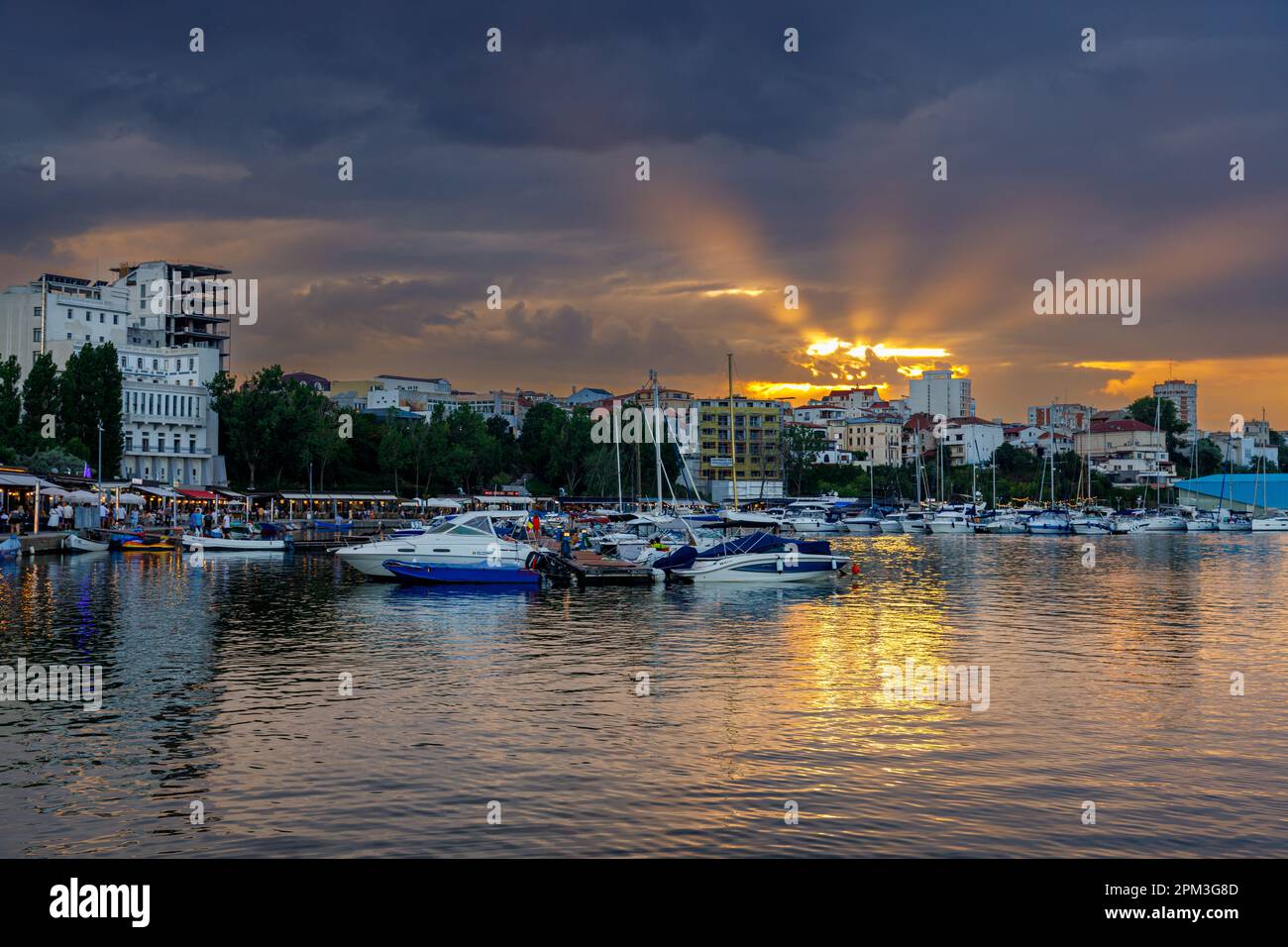 The harbor of Constanta at the Black Sea in Romania Stock Photo - Alamy