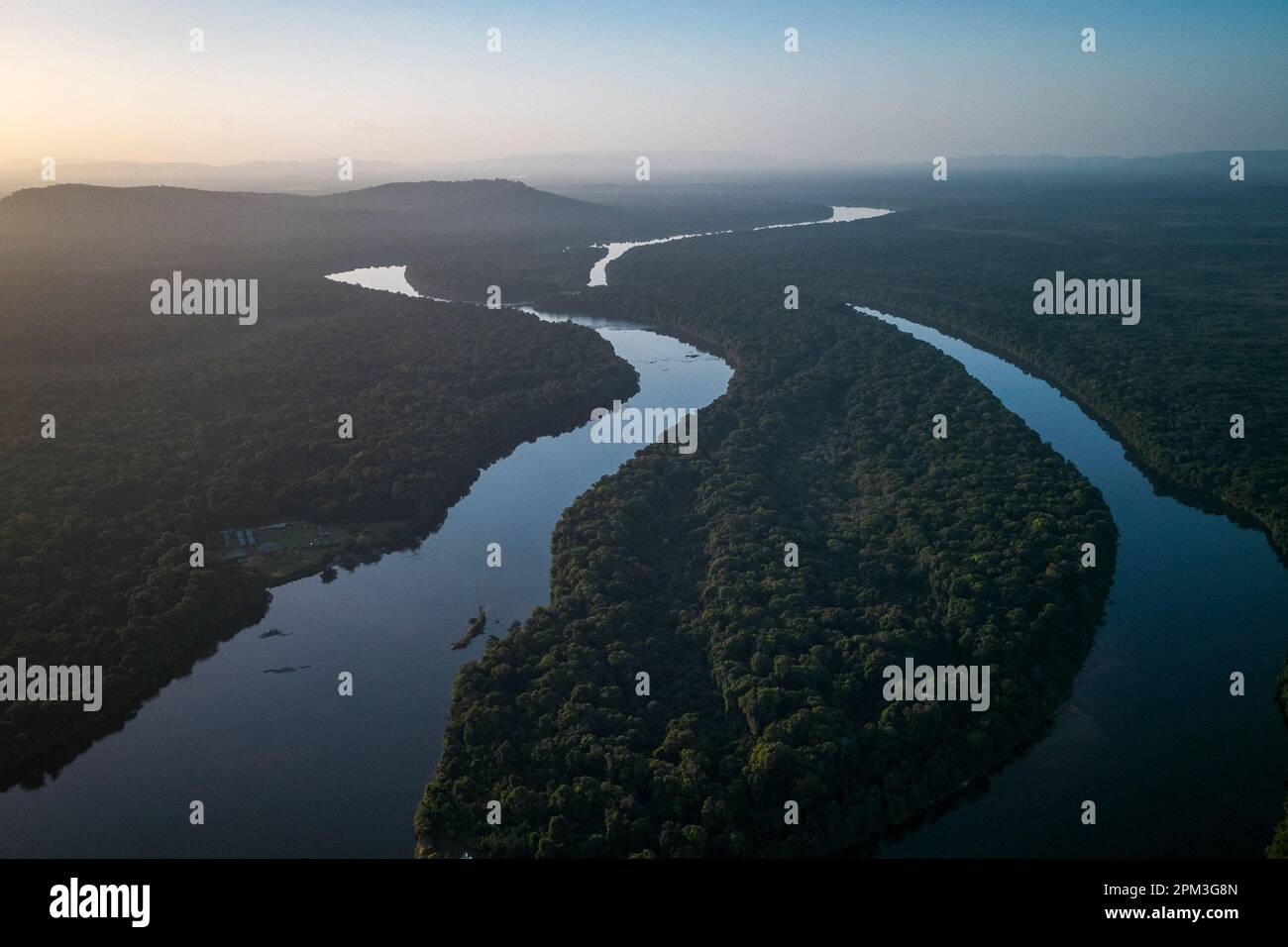 The Essequibo River flows through Guyana's Kurupukari crossing, Monday ...
