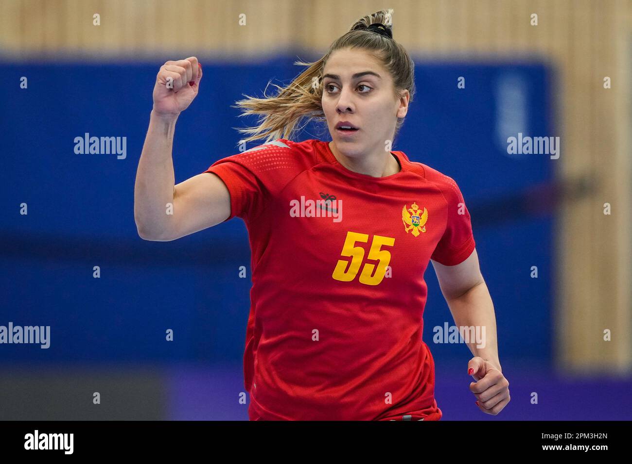 Volda 20230408.Montenegro's Ivona Pavicevic during the private ...