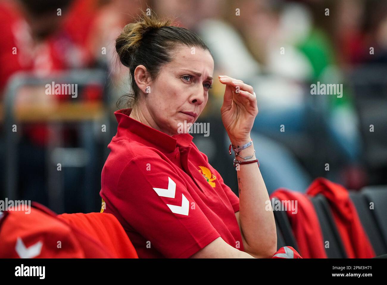 Volda 20230408.Montenegro's national team manager Bojana Popovic during ...