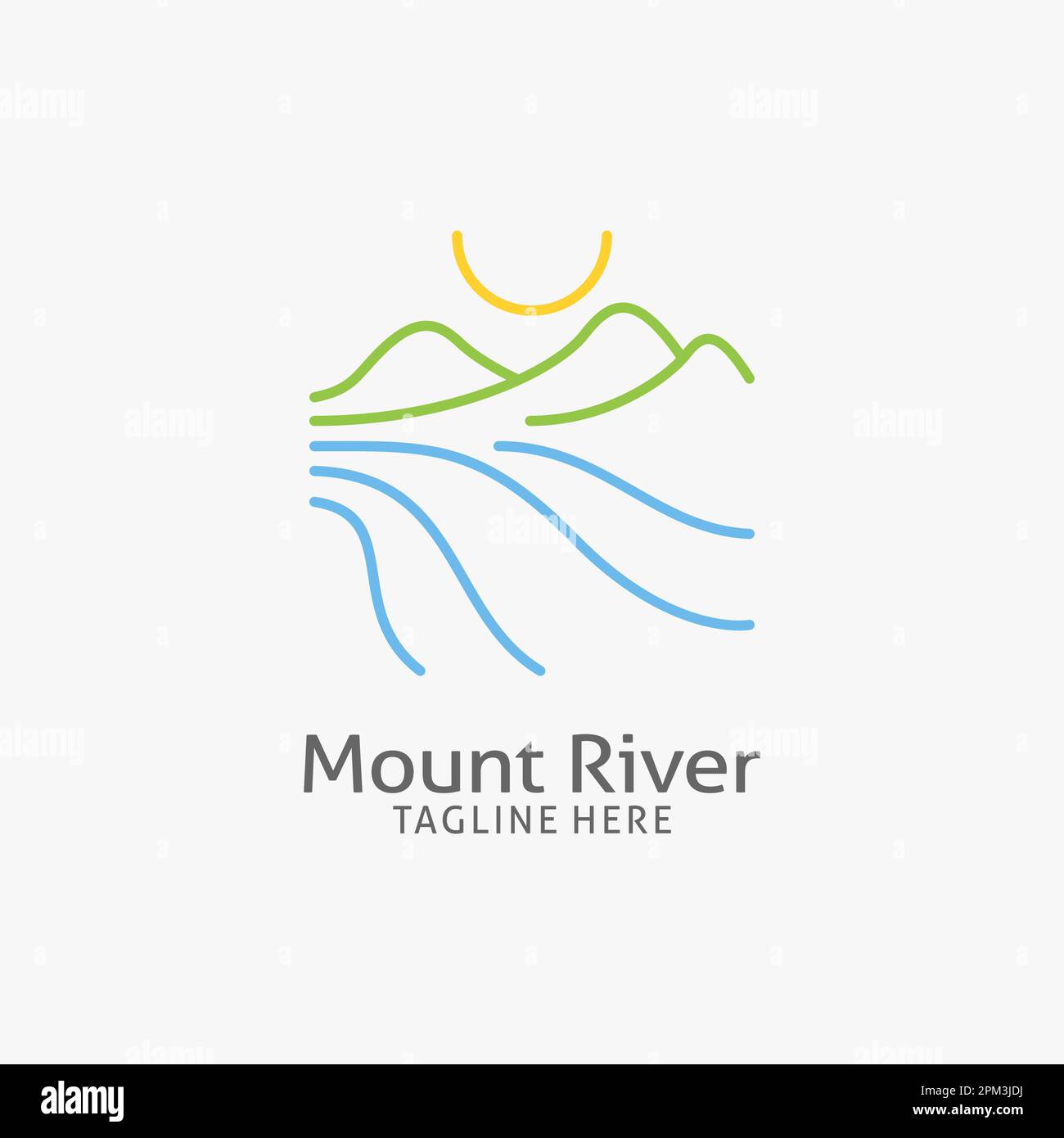 Landscape rock in river Cut Out Stock Images & Pictures - Alamy