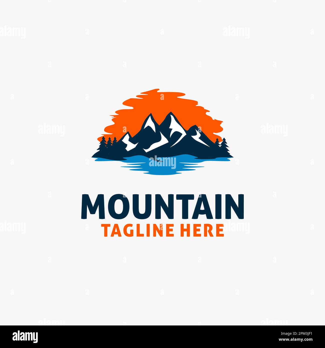 Panorama mountain forest landscape Cut Out Stock Images & Pictures - Alamy