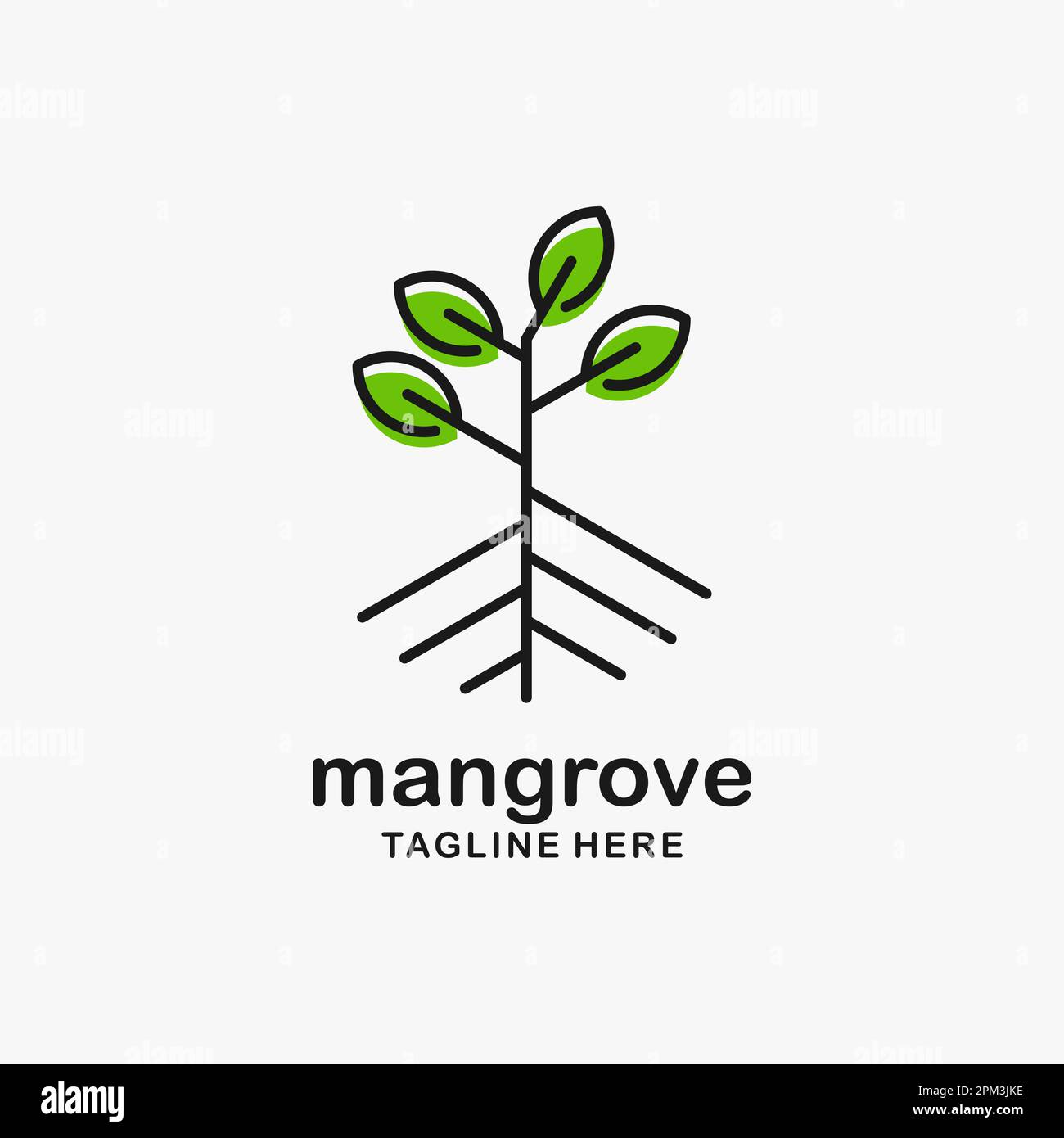 Mangrove tree logo design Stock Vector Image & Art - Alamy