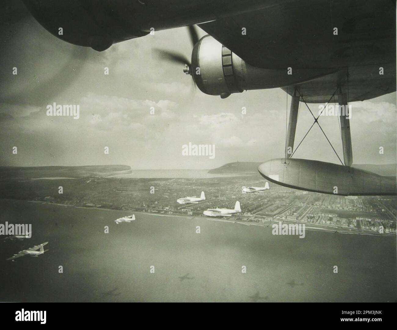 World War II Short Sunderland flying boats - mystery location Stock ...