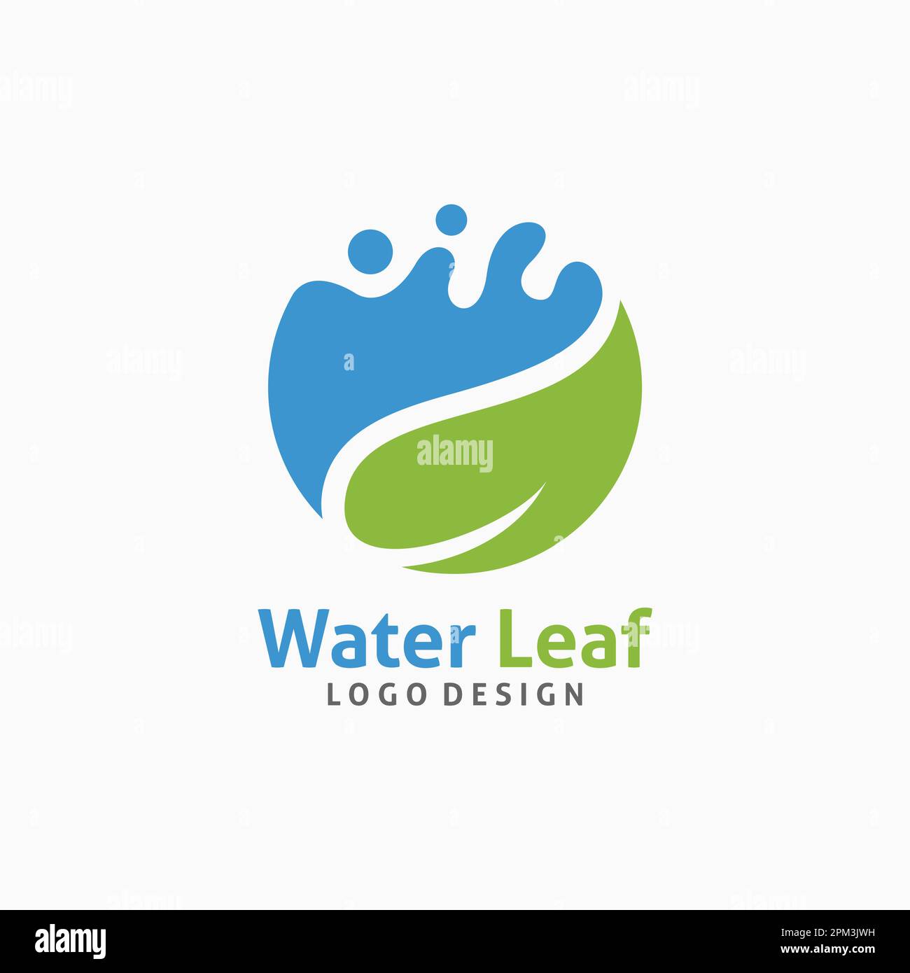 Minimalist leaf illustration clean Cut Out Stock Images & Pictures - Alamy
