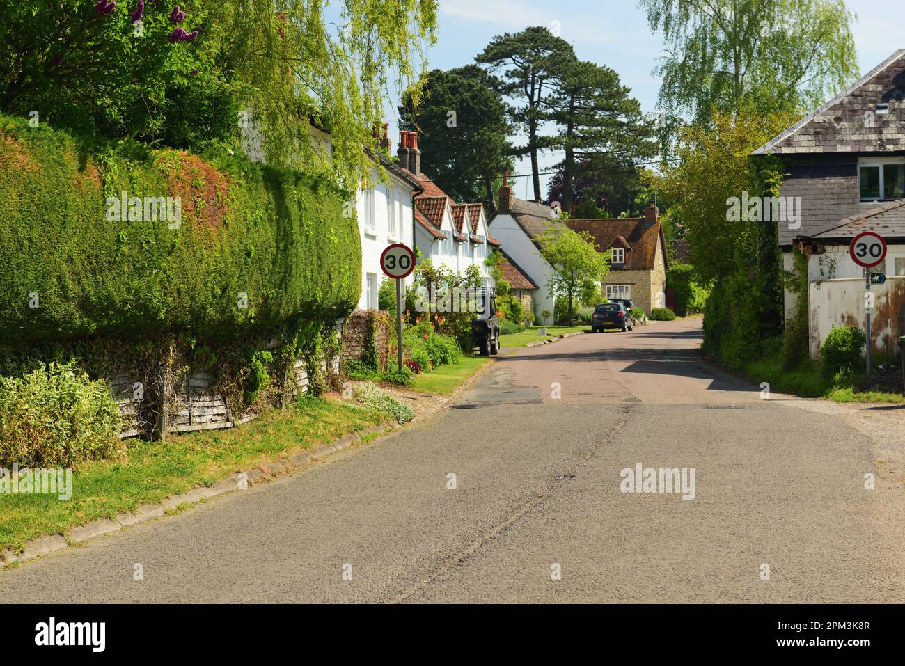 Towns End in the village of Wylye, Wiltshire, once part of the main ...