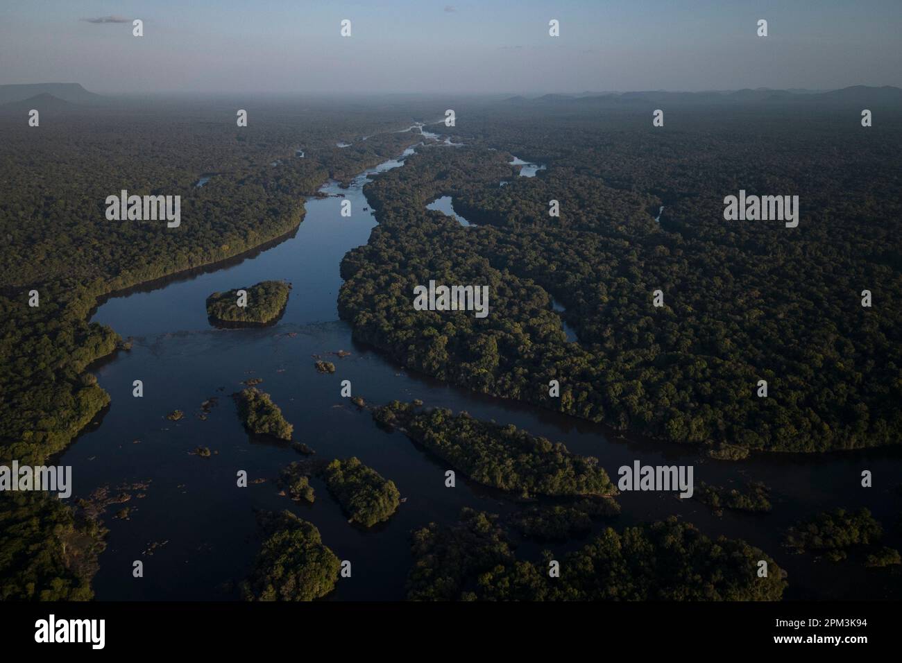 The Essequibo River flows through Guyana's Kurupukari crossing, Monday ...