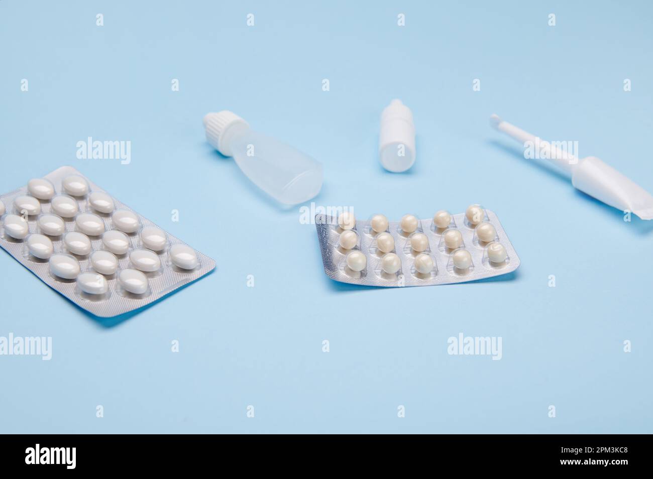 Assortment pharmaceutical therapeutic pills, drages and liquid dosage ...