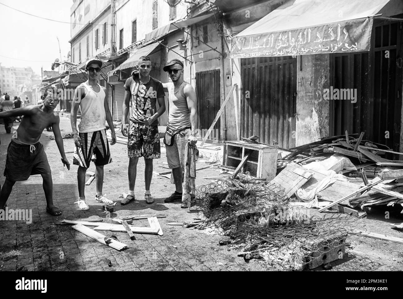 Shops on streets Black and White Stock Photos & Images - Alamy