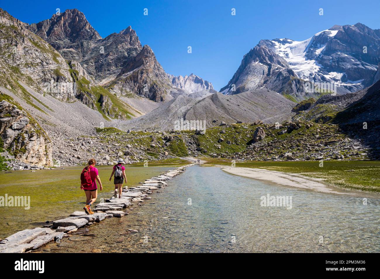 France, Savoie, Pralognan-La-Vanoise, Vanoise National Park, GR55, path ...