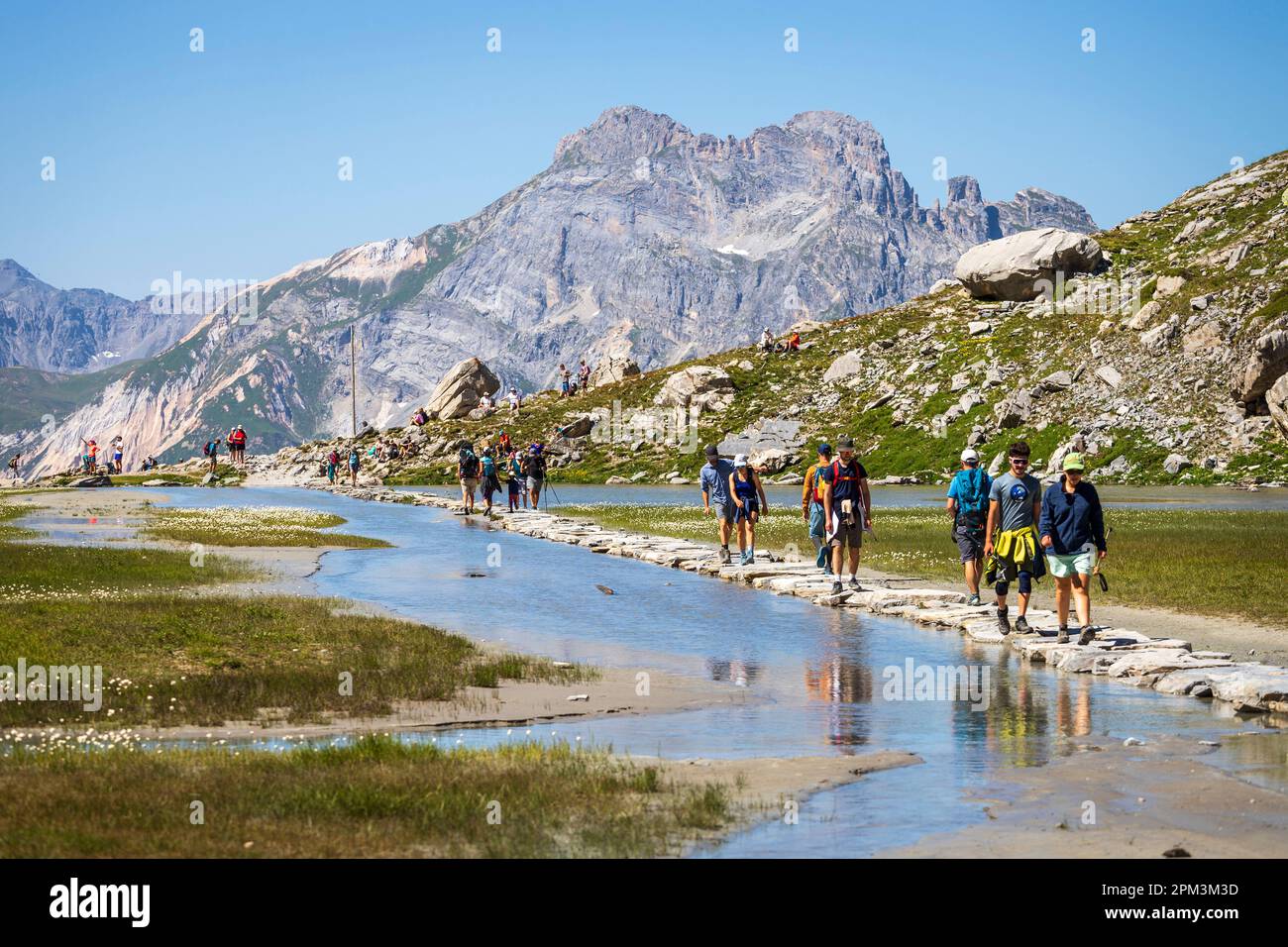 France, Savoie, Pralognan-La-Vanoise, Vanoise National Park, GR55 ...
