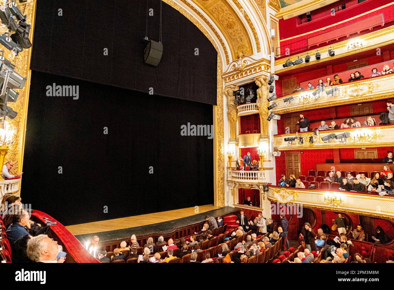 France, Paris, the Comedie Française theater located in the Palais ...