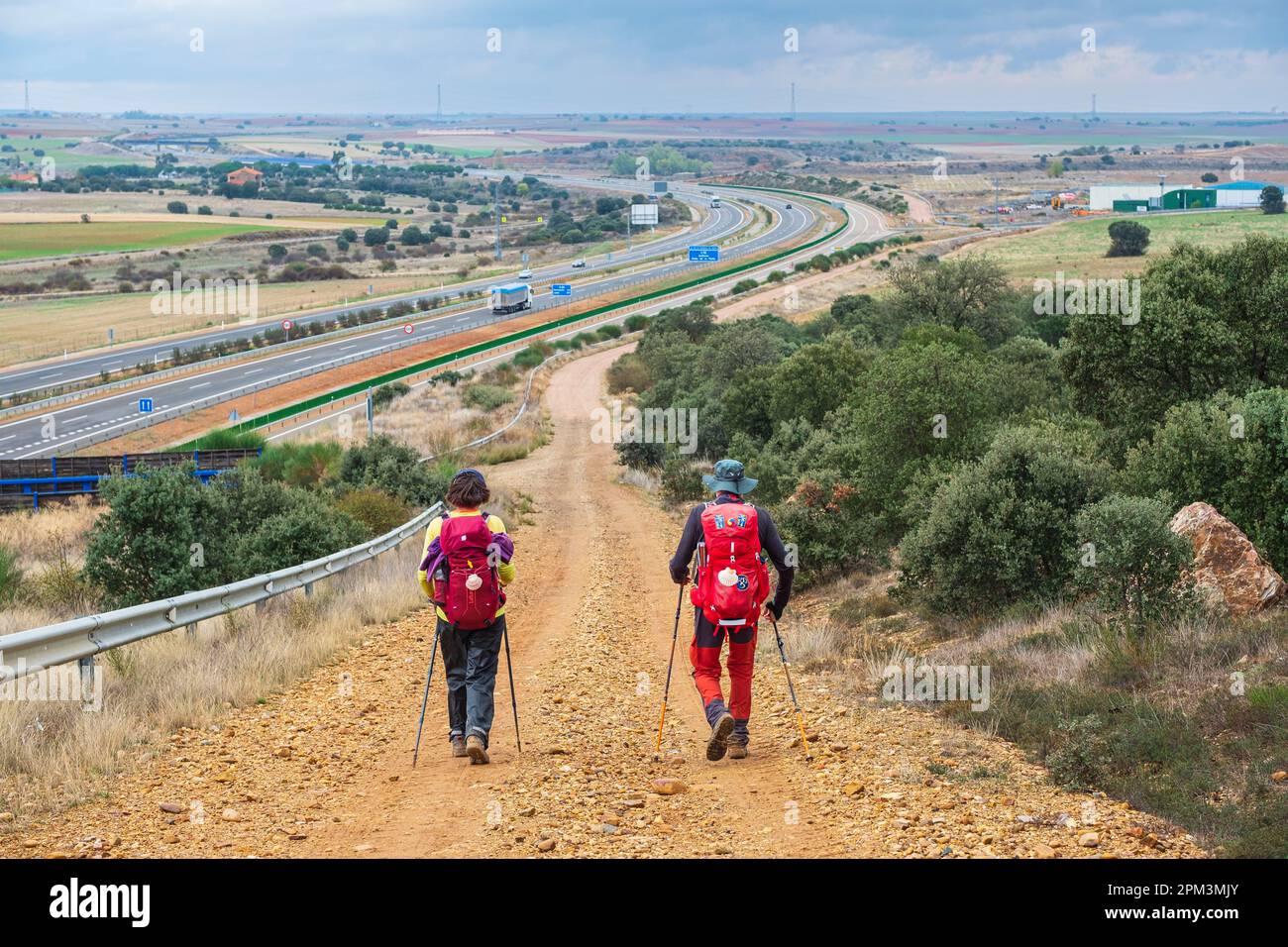 Spain, Castile and León, San Cebrian de Castro, hike on the Via de la ...