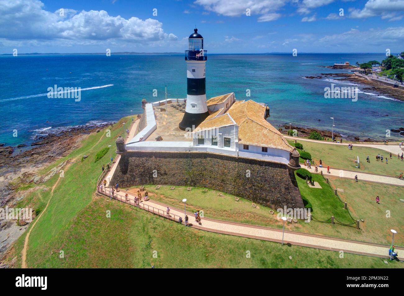 Brazil, state of Bahia, Salvador, farol da Barra (Barra lighthouse ...