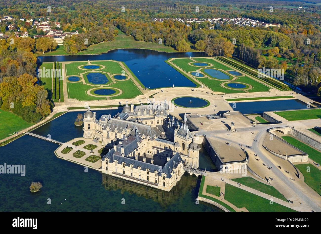 Chantilly france aerial hi-res stock photography and images - Alamy