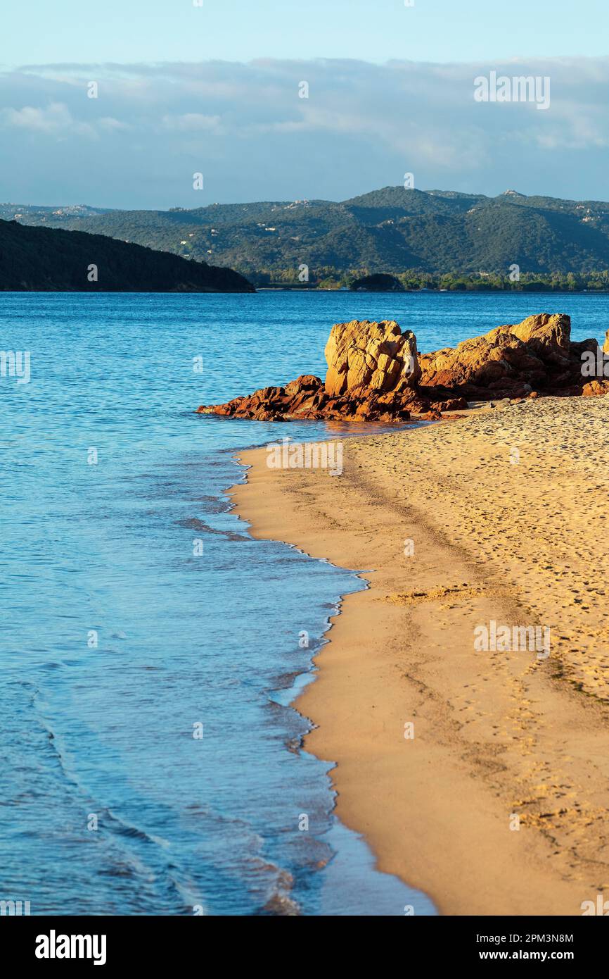 France, Corse du Sud, Gulf of Porto Vecchio, Lecci, headland of Cala ...