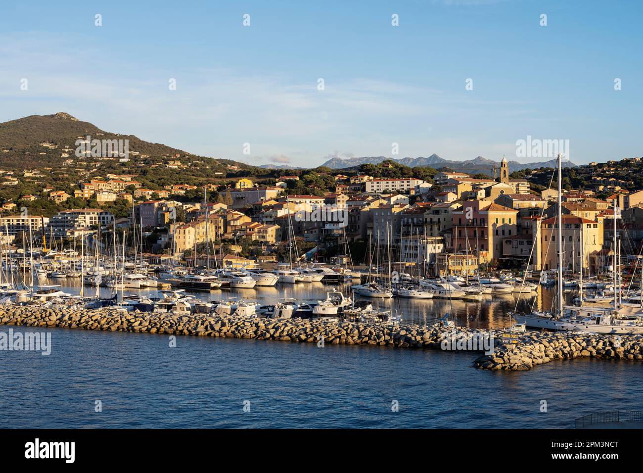 France, Corse du Sud, Propriano, the village, departure of the ...