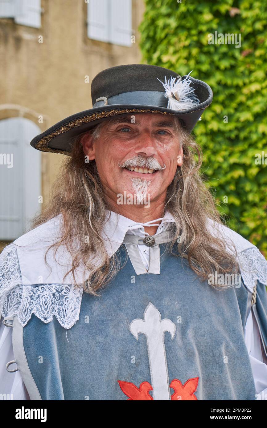 France, Gers, Lupiac, d'Artagnan festival, Thomas Samek has embodied d ...