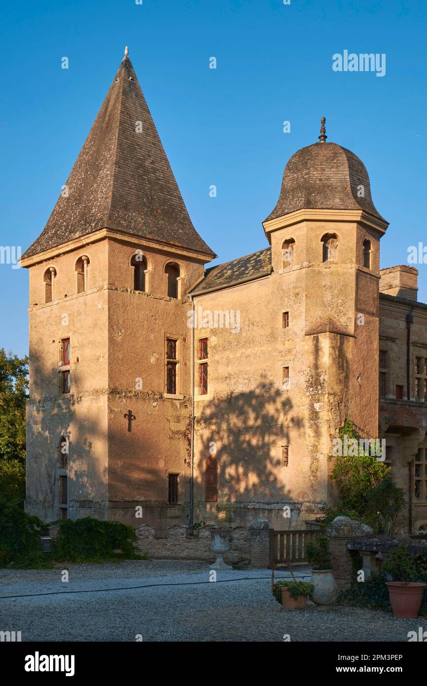 France, Gers, Cazaux Saves, Caumont castle, nicknamed Loire castle in ...