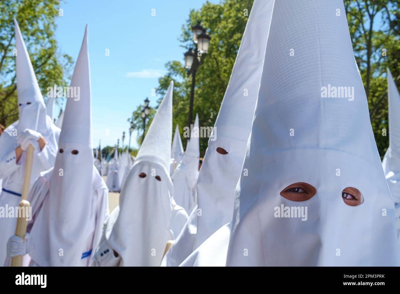 Seville Spain. Holy Week, Semana Santa. Palm Sunday. Participants ...