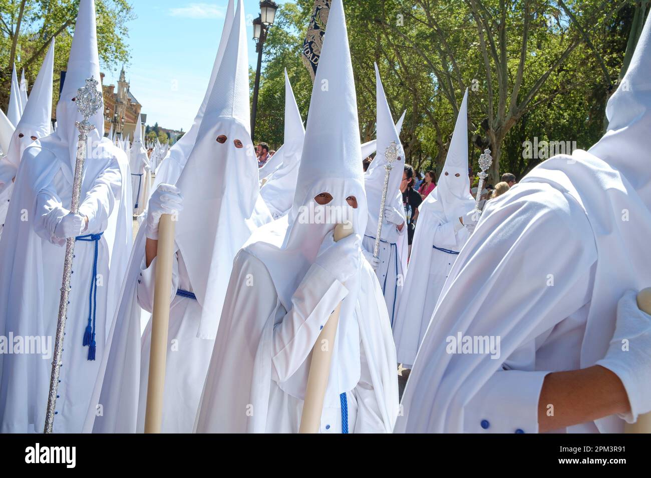 Seville Spain. Holy Week, Semana Santa. Palm Sunday. Participants ...