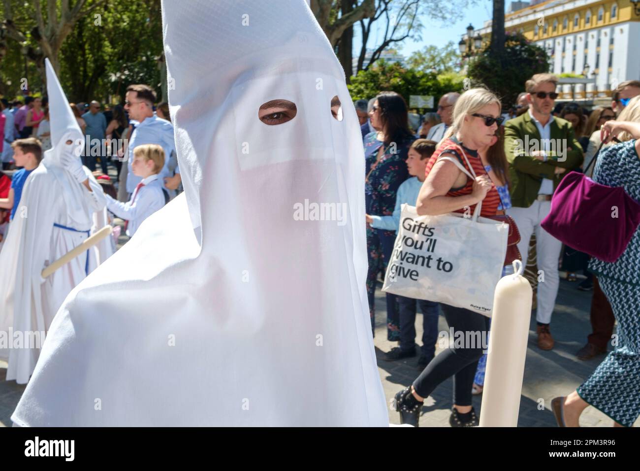 Seville Spain. Holy Week, Semana Santa. Palm Sunday. Participants ...
